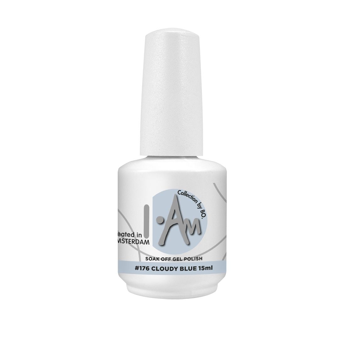 I.Am by BO. Soak Off Gel Polish #176 Cloudy Blue (15ml) - Beauty Company