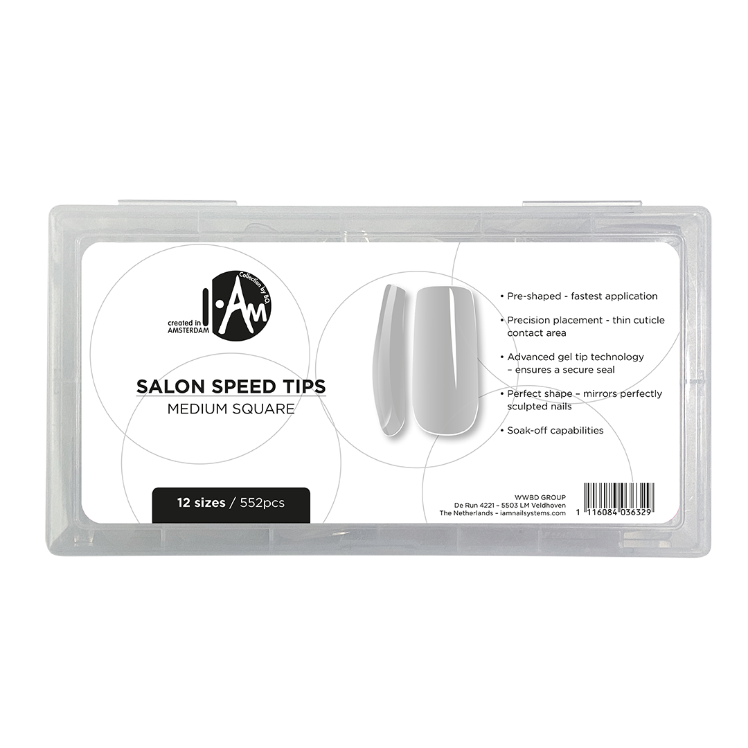 I.Am by BO. Salon Speed Tips - Medium Square - Beauty Company