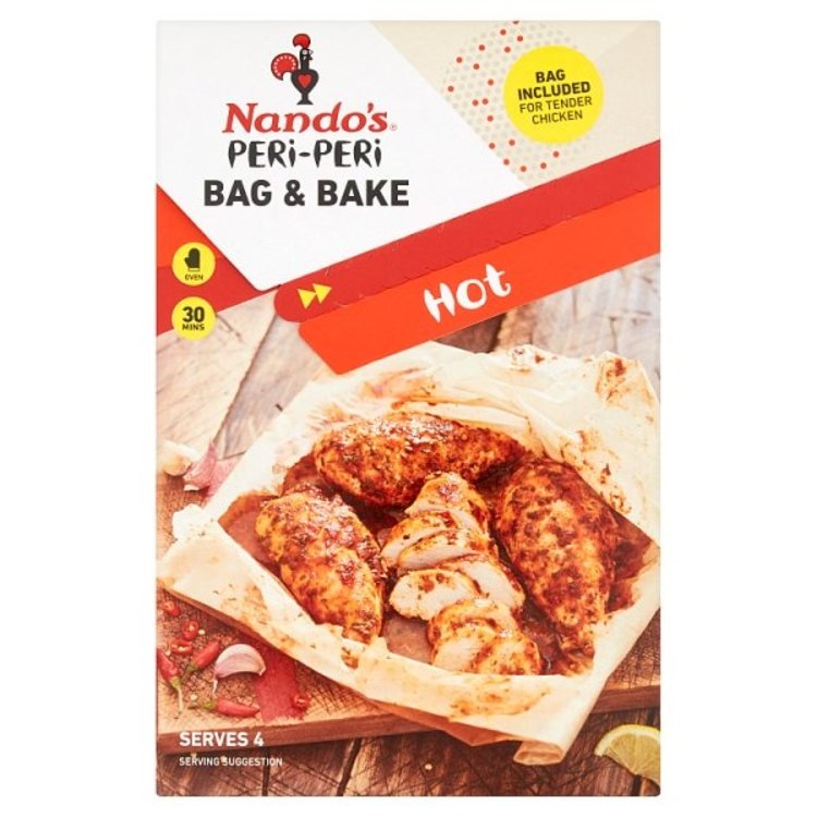 Nando's Bag & Bake Hot 20g | Nandos Piri Piri | Marinade, sauce, rubs ...