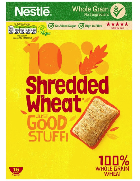 Nestle Shredded Wheat Original, 16s | British Breakfast Cereal - Kellys ...