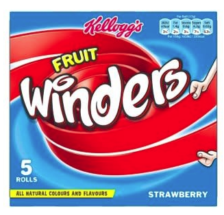 Kellogg's Fruit Winders Strawberry 5 Pack | British Sweets - Kellys ...