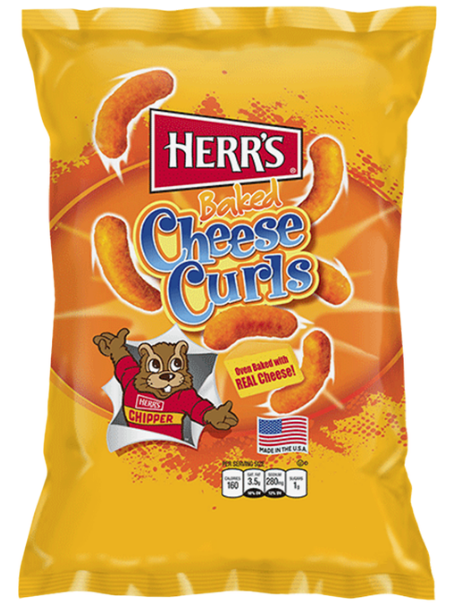 Herr's | Original Cheddar Curls 170g | American Crisps - Kellys Expat ...
