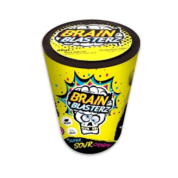 Brain Blasterz Original Yellow 48g | Sour sweets | Buy online - Kellys ...