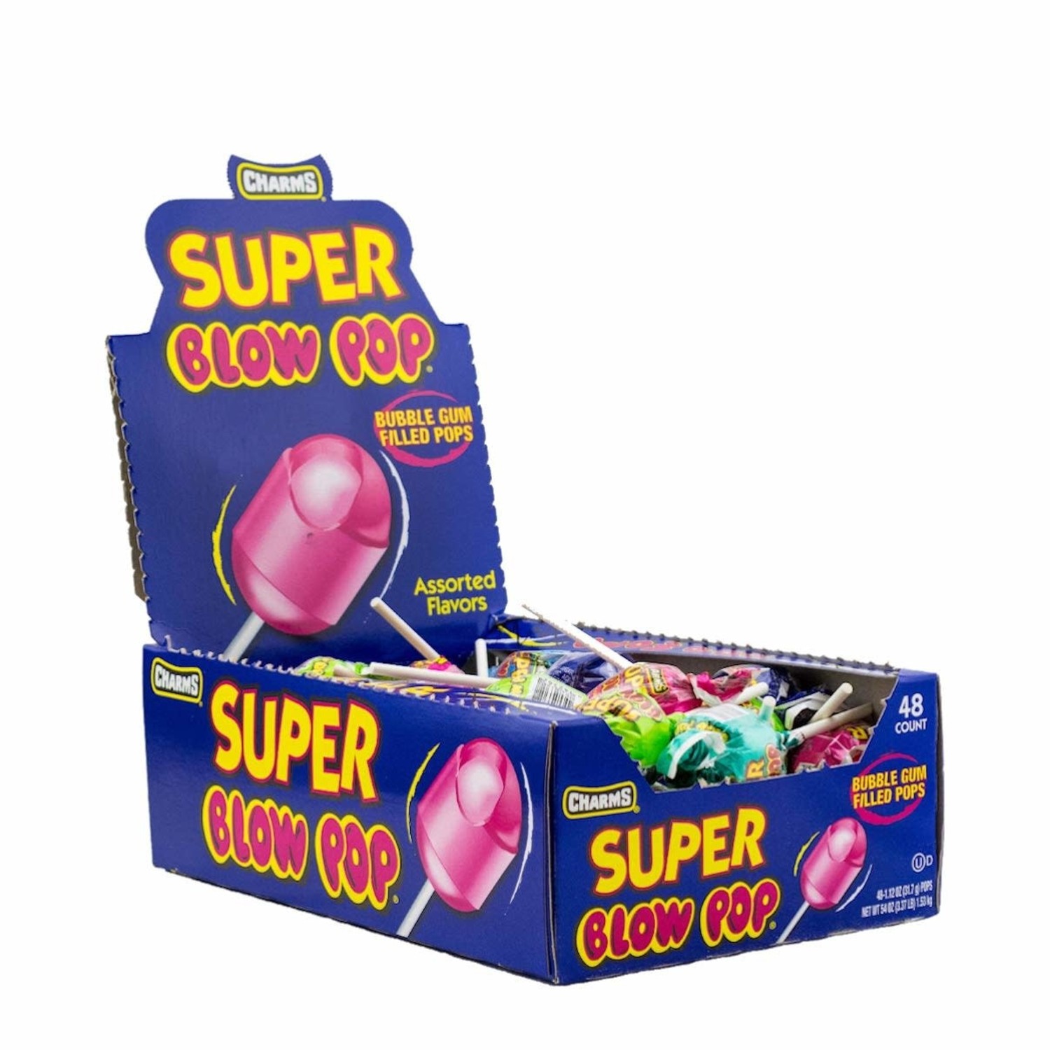 Charms Super Blow Pop 1pc Assorted American Sweets Kellys Expat