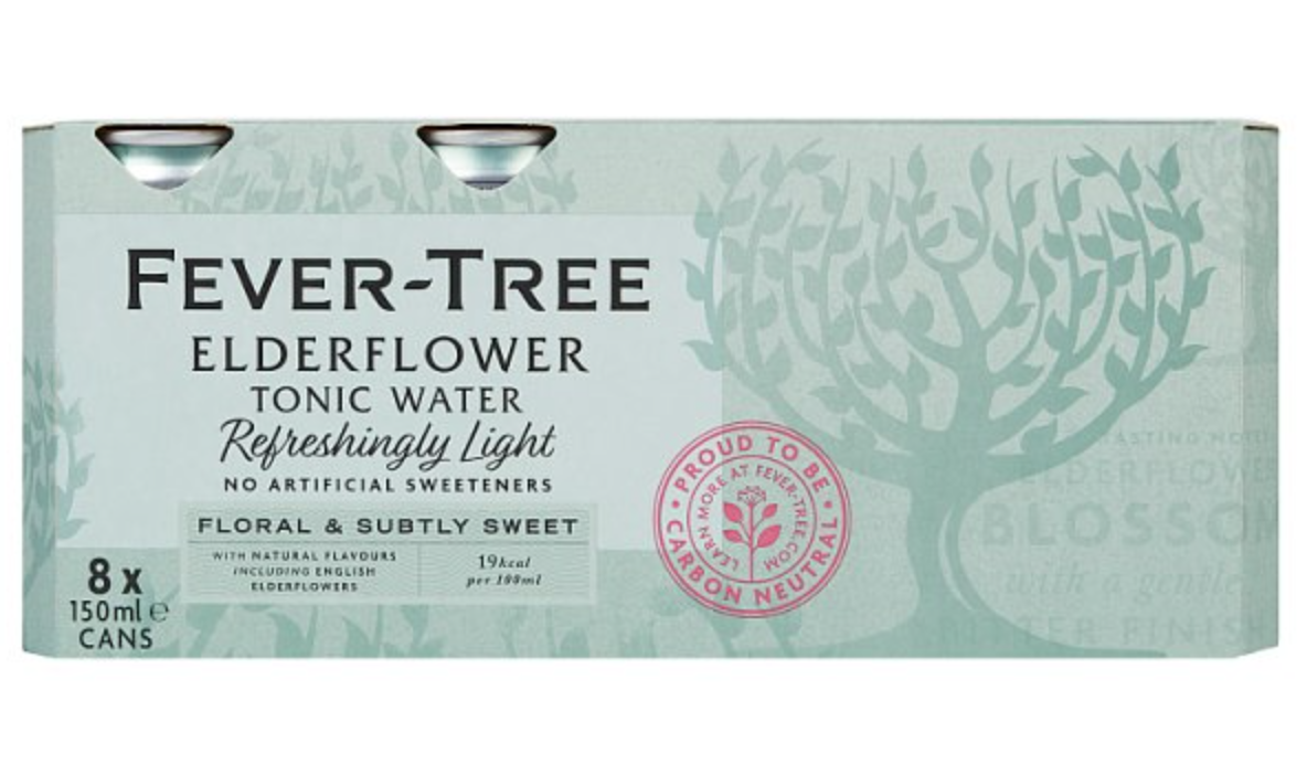 Fever Tree 8pk Refreshingly Light Elderflower Tonic Water - Kellys ...