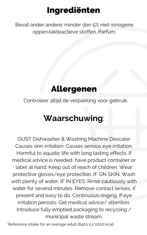Oust Dishwasher & Washing Machine Descaler | British products online ...