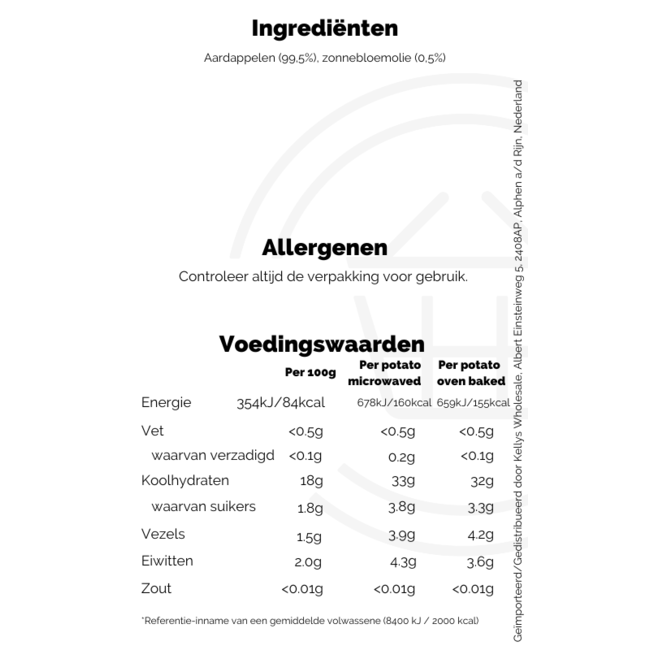 McCain Jackets (Baked Potatoes) 4pk | Buy British products Netherlands ...