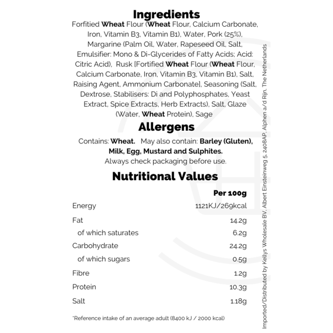 Bakers Best Jumbo Sausage Roll 170g - Kellys Expat Shopping