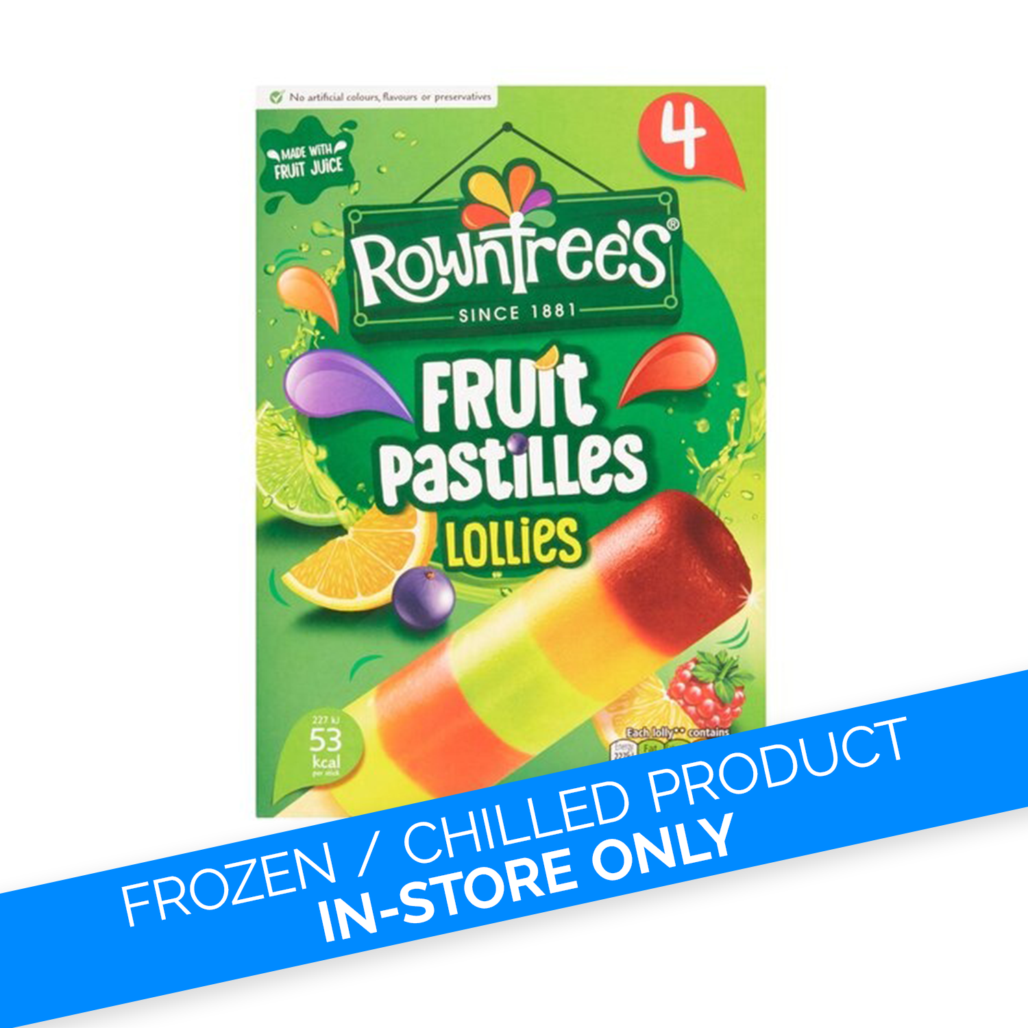 Rowntree's Fruit Pastilles Ice Lollies 4pk - Kellys Expat Shopping