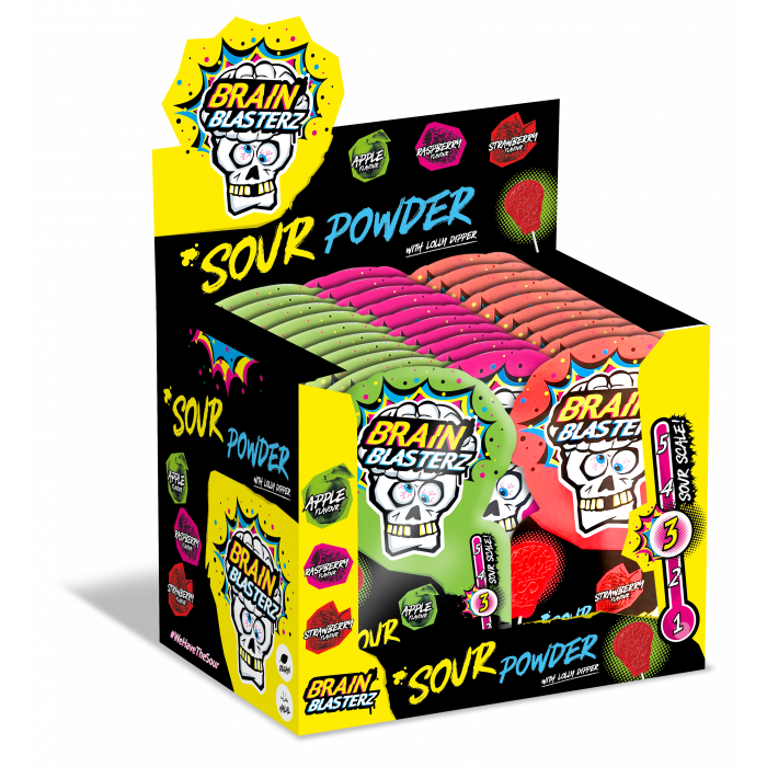 Brain Blasterz Sour Powder Dipper - Assorted - Kellys Expat Shopping