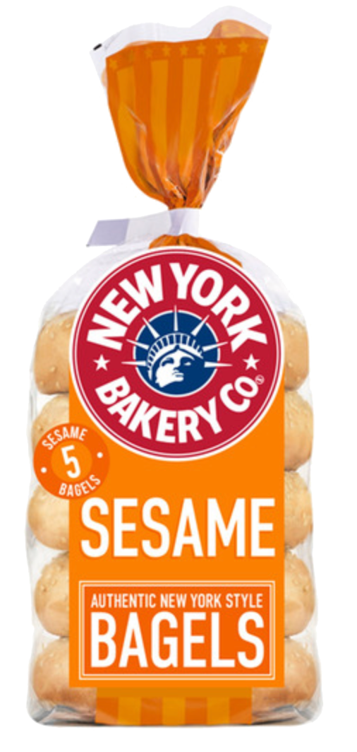 New York Bakery Sesame Bagels 5 Pack - Kellys Expat Shopping