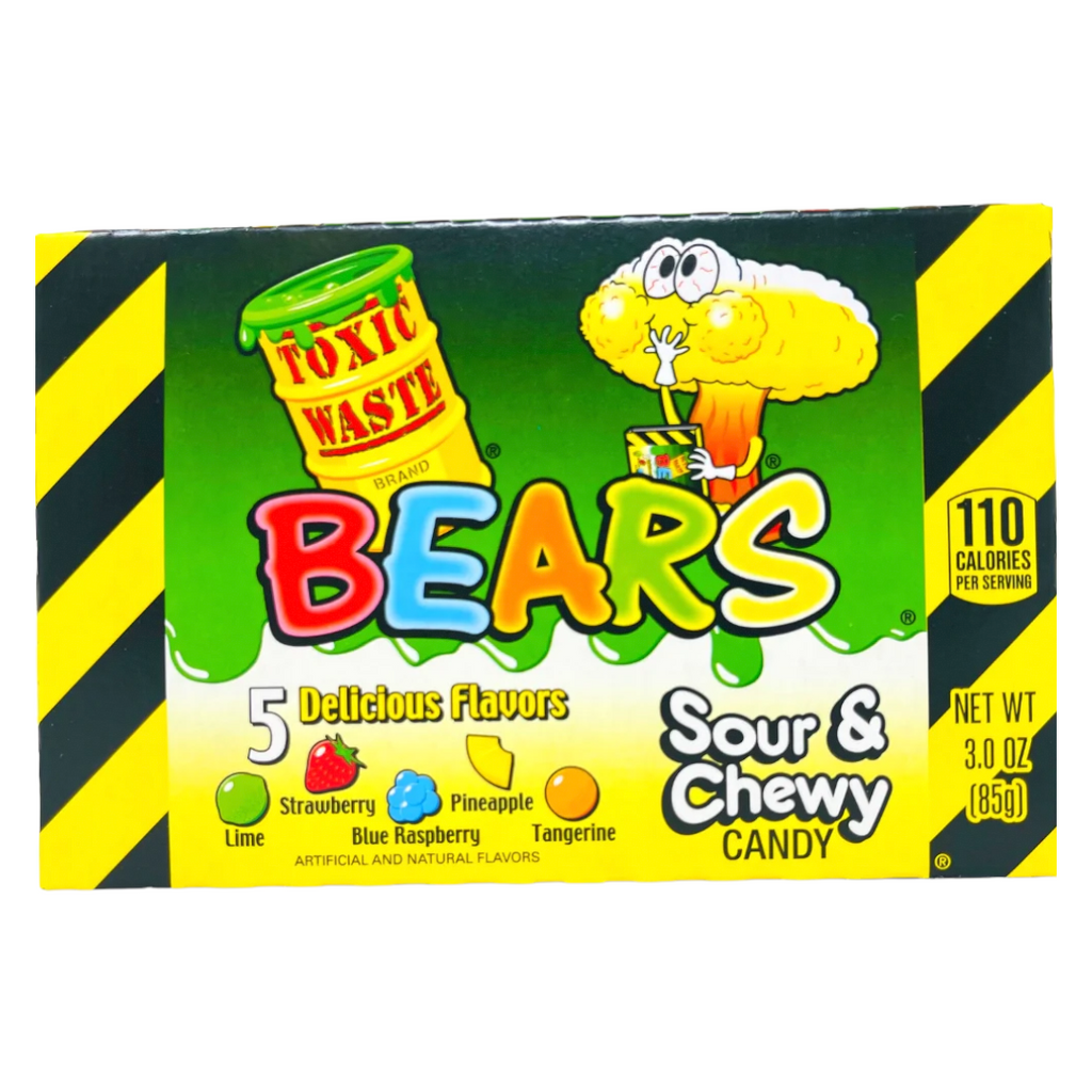 Toxic Waste Sour Gummy Bears 85g | Amerikaanse & Britse Snoepjes ...