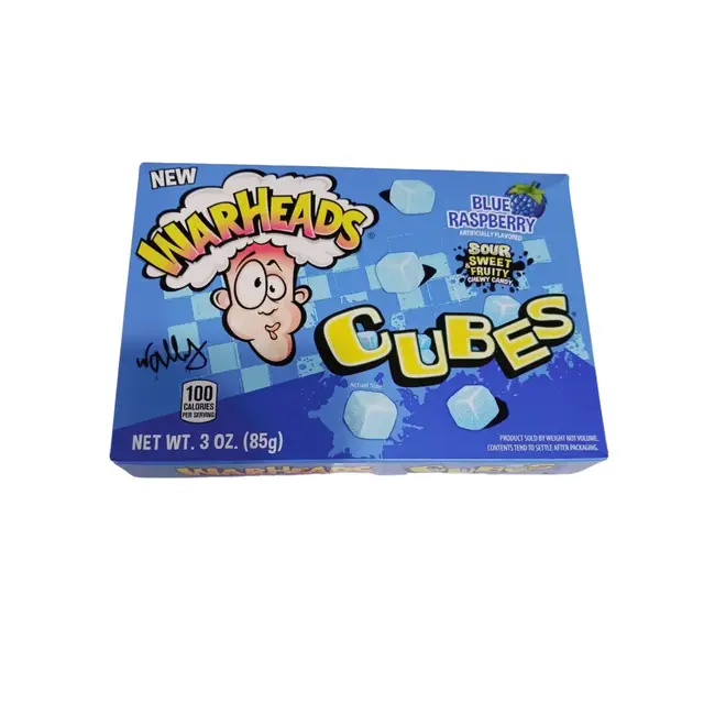 Warheads Blue Raspberry Cubes Theatre 85g - Kellys Expat Shopping