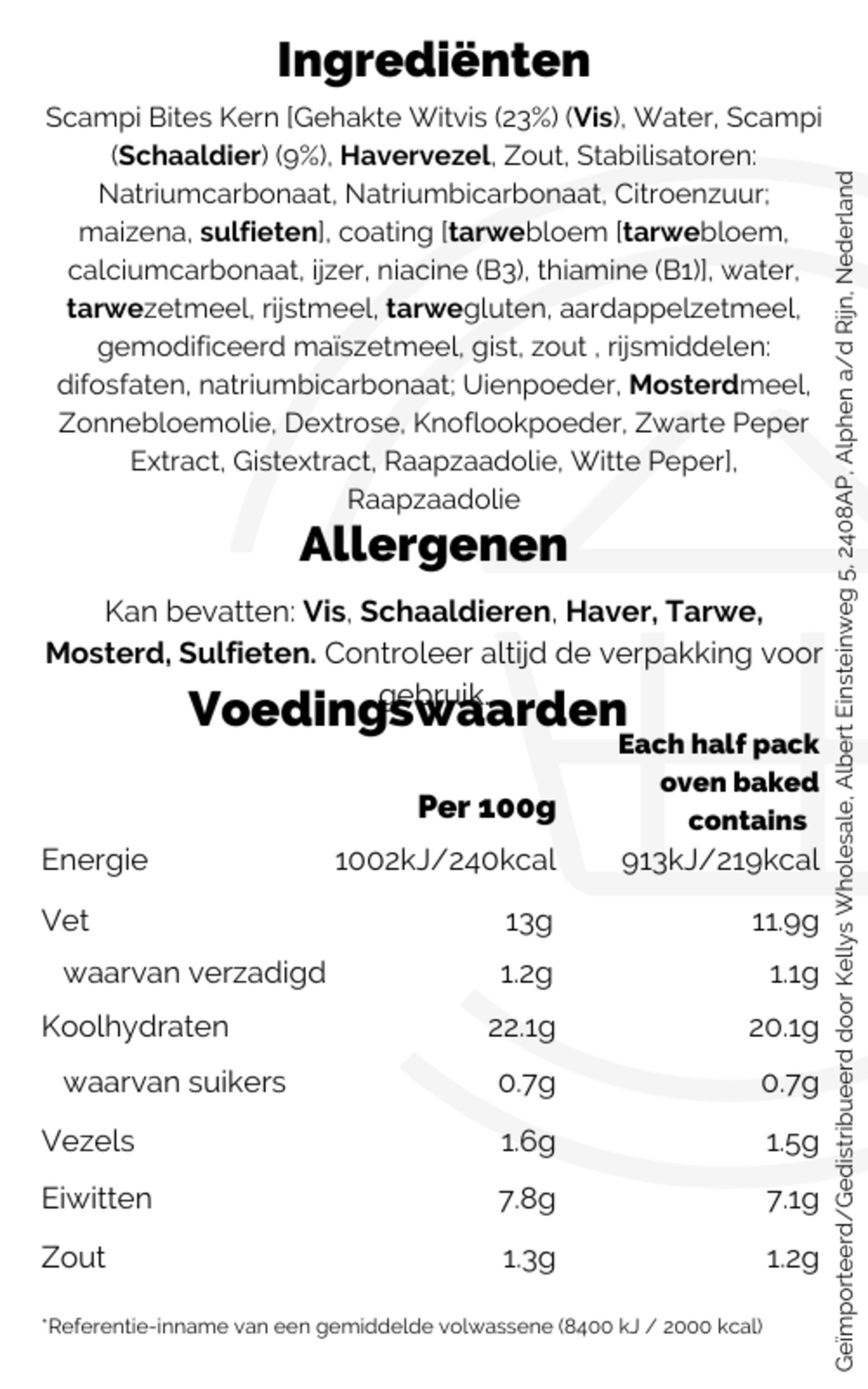 Young's Scampi Bites Popcorn 190g - Kellys Expat Shopping