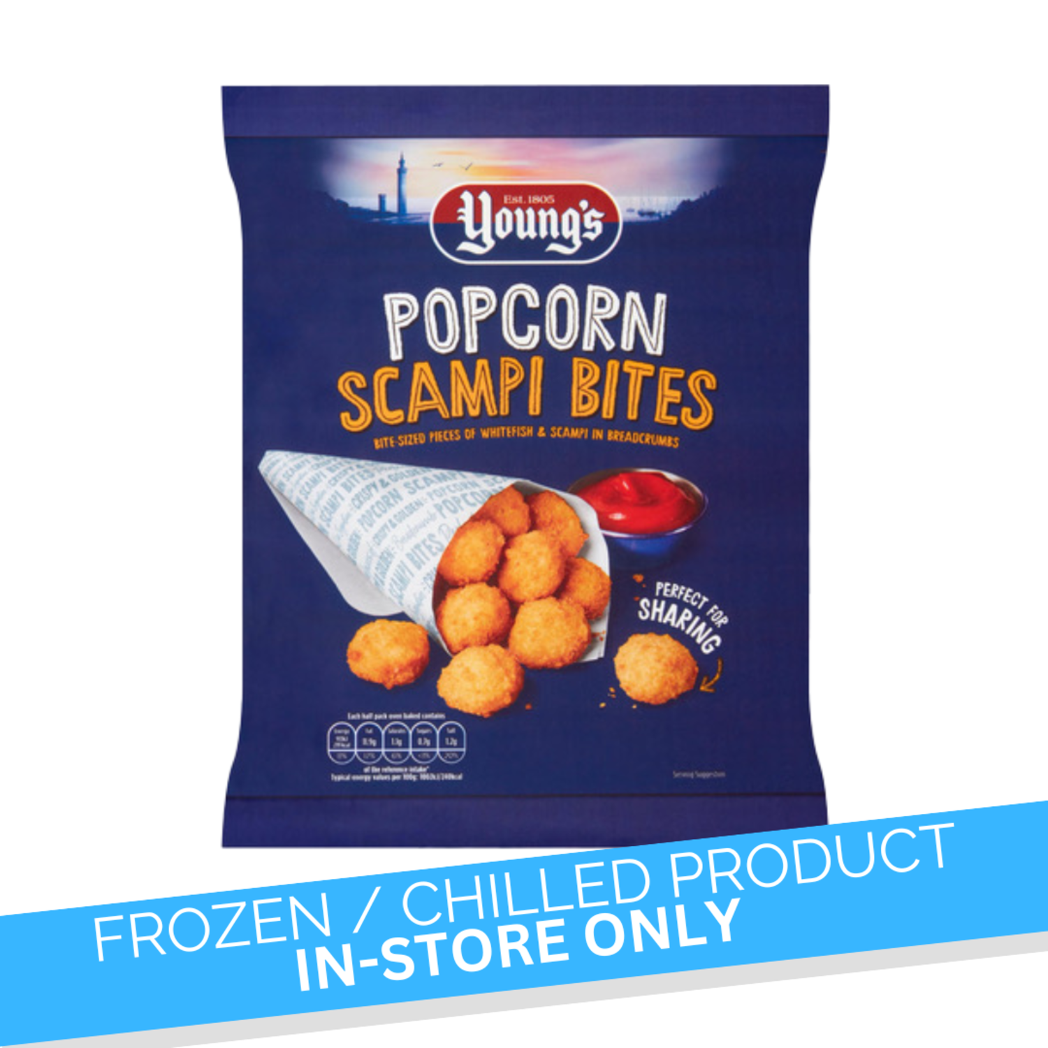 Young's Scampi Bites Popcorn 190g - Kellys Expat Shopping