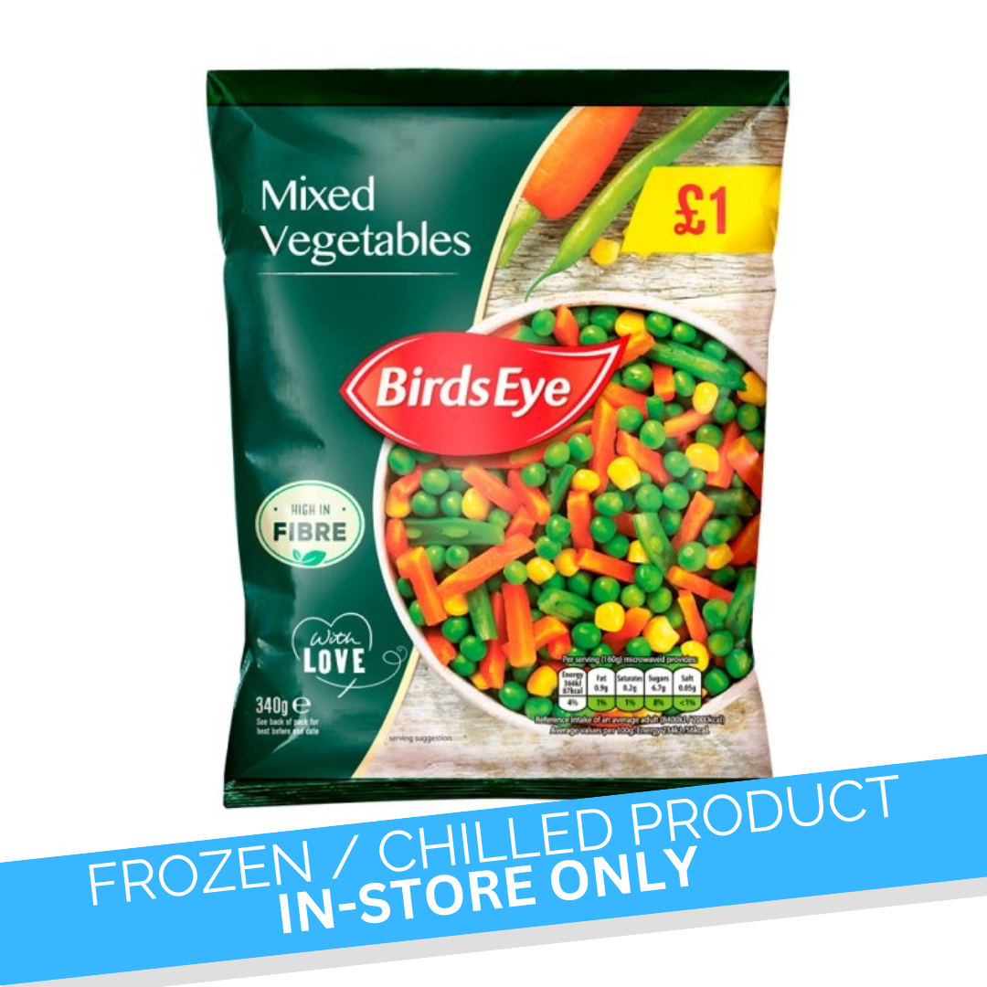 Birds Eye | Mixed Vegetables 340g | Frozen - Kellys Expat Shopping