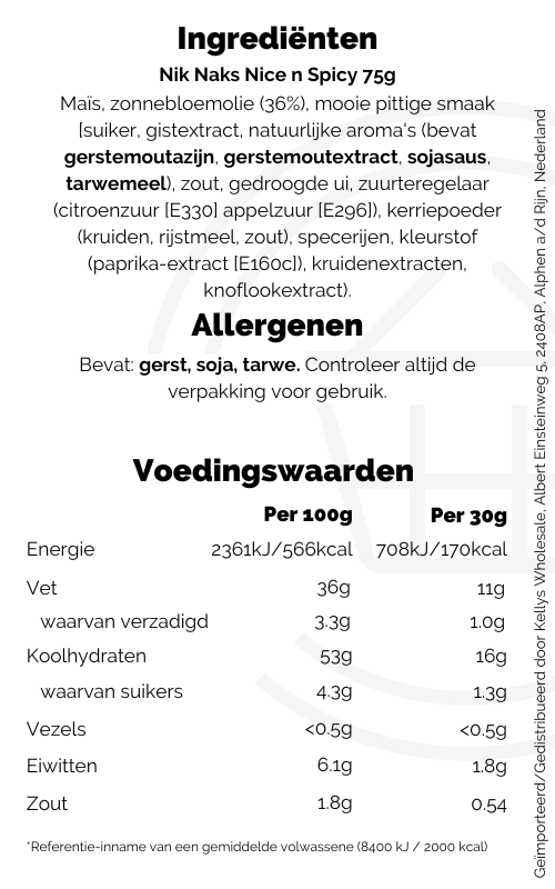 Nik Naks Nice n Spicy - Kellys Expat Shopping