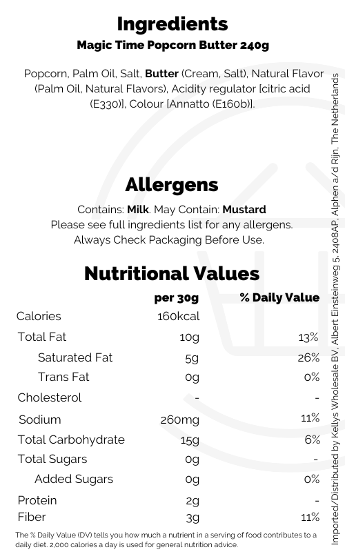 Magic Time Butter Popcorn 3pk 240g - Kellys Expat Shopping