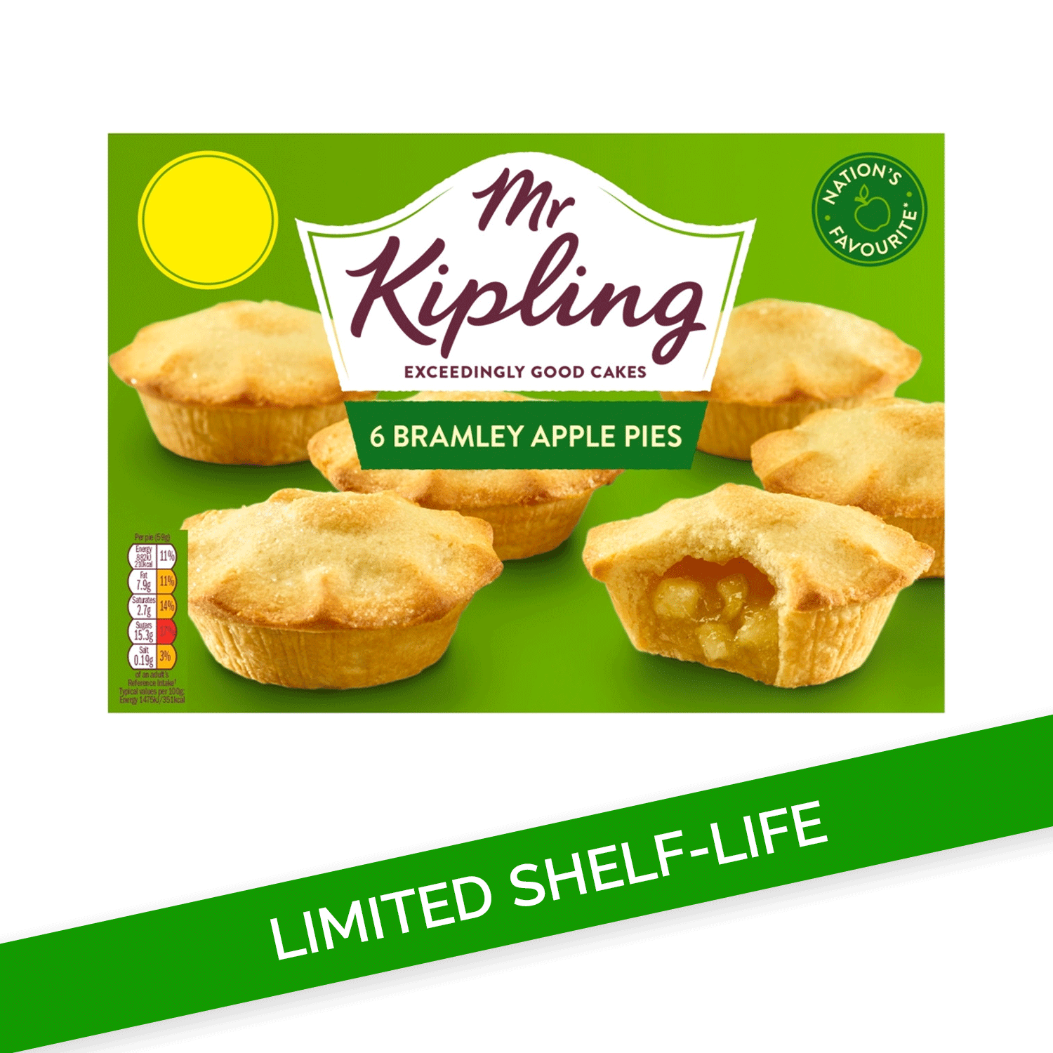 Mr. Kipling Apple Bakewells 6pk | British Baking - Kellys Expat Shopping