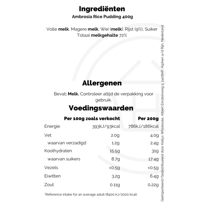 Ambrosia Rice Pudding 400g | British desserts, pudding, cake, custard ...