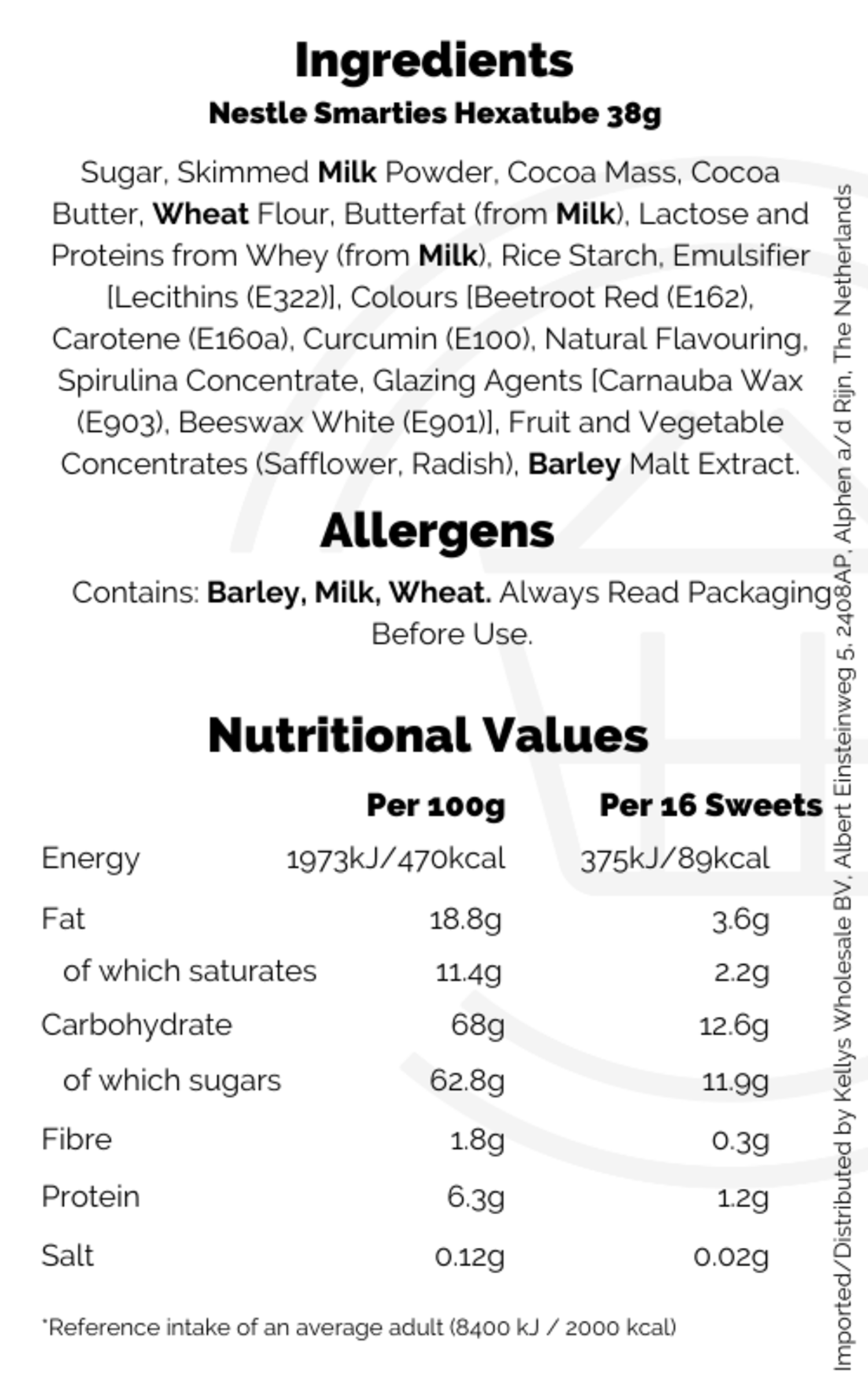 Smarties Hexatube | British Chocolate - Kellys Expat Shopping