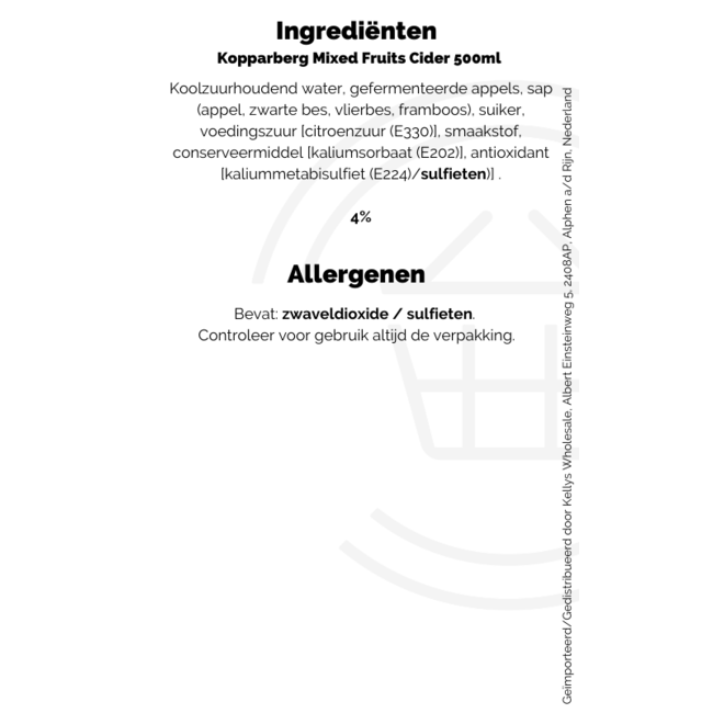 Kopparberg Mixed Fruits Cider 500ml | Kellys Expat Shopping - Kellys ...