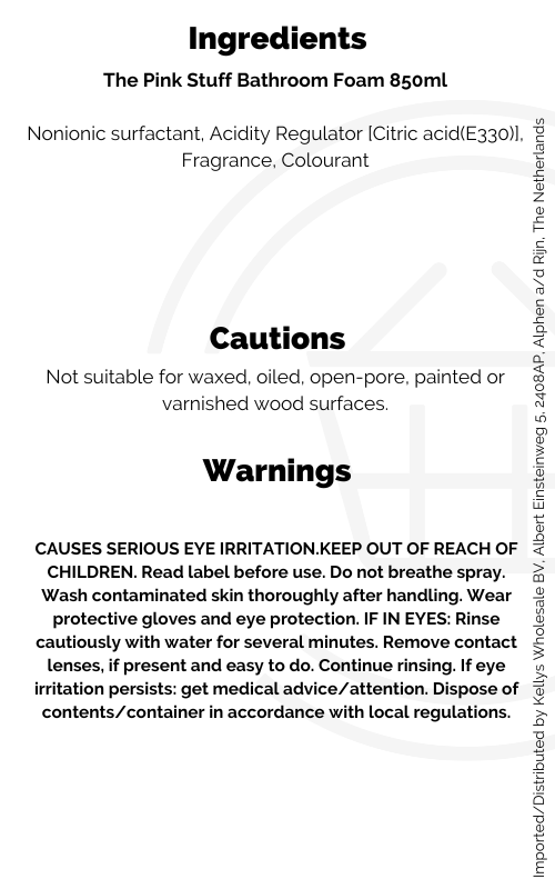 The Pink Stuff Bathroom Foam 850ml - Kellys Expat Shopping