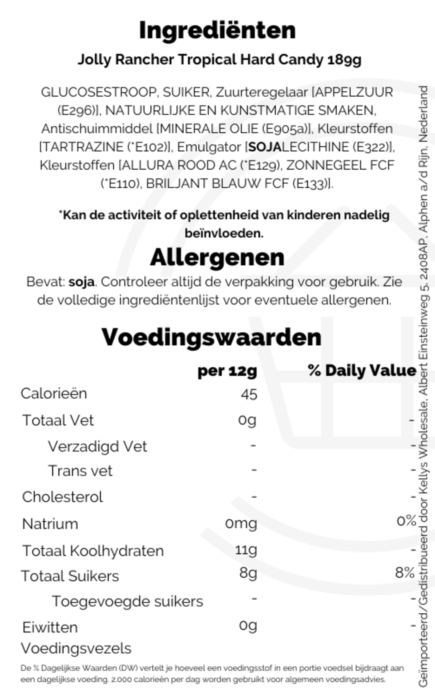 Jolly Rancher Tropical Hard Candy 198g - Kellys Expat Shopping