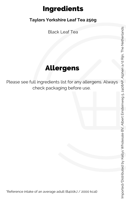 Yorkshire Tea Leaf Tea, 250g | British Tea - Kellys Expat Shopping