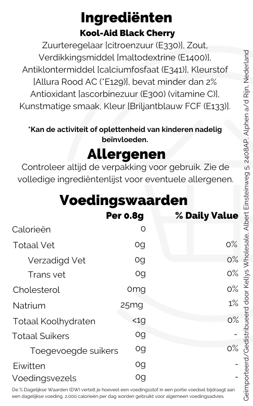 Kool-Aid Black Cherry Sachet - Kellys Expat Shopping