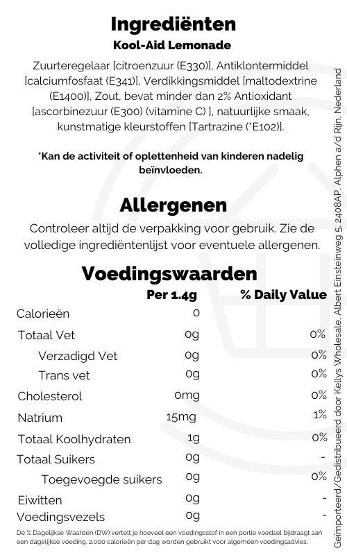 Kool-Aid Lemonade Sachet | Buy American Kool-Aid Online! - Kellys Expat ...