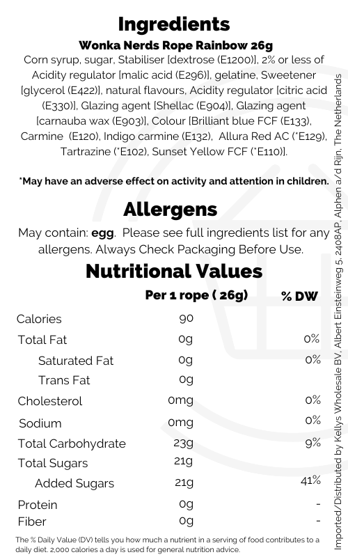 Wonka Nerds Rope Rainbow 26g | USA Candy Online | Laffy Taffy Airheads ...