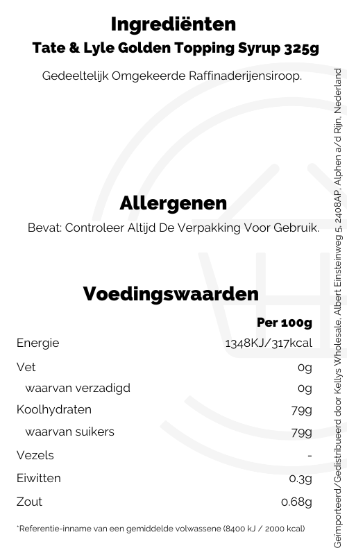 Tate & Lyle's Squeezy Topping Golden Syrup | Dessert - Kellys Expat ...