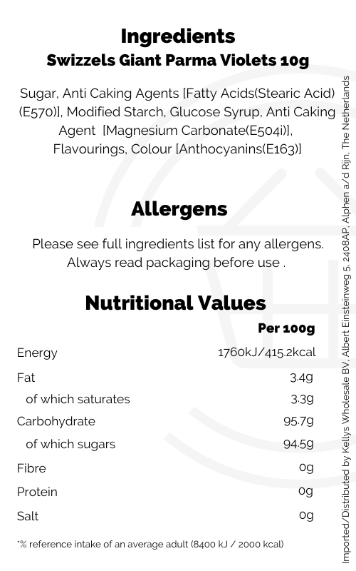 Giant Parma Violets 40g - Kellys Expat Shopping