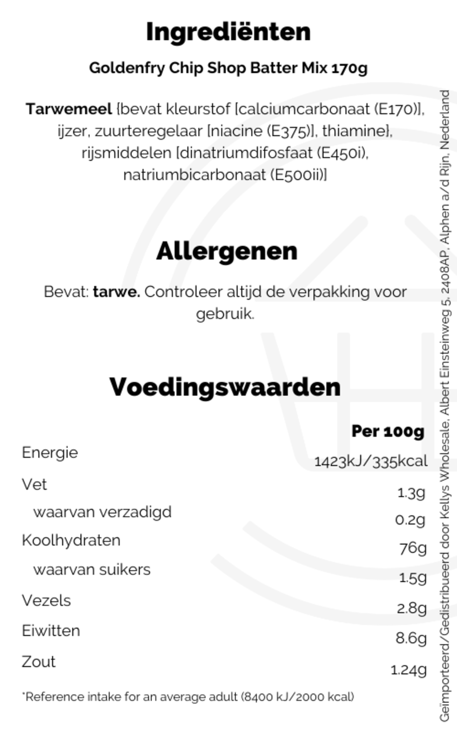 Golden Fry Chip Shop Batter Mix | British Sauces, Condiments & Coating ...