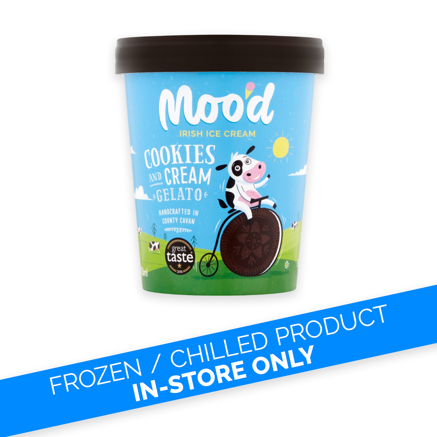 Moo'd Cookies & Cream Ice Cream 500ml - Kellys Expat Shopping