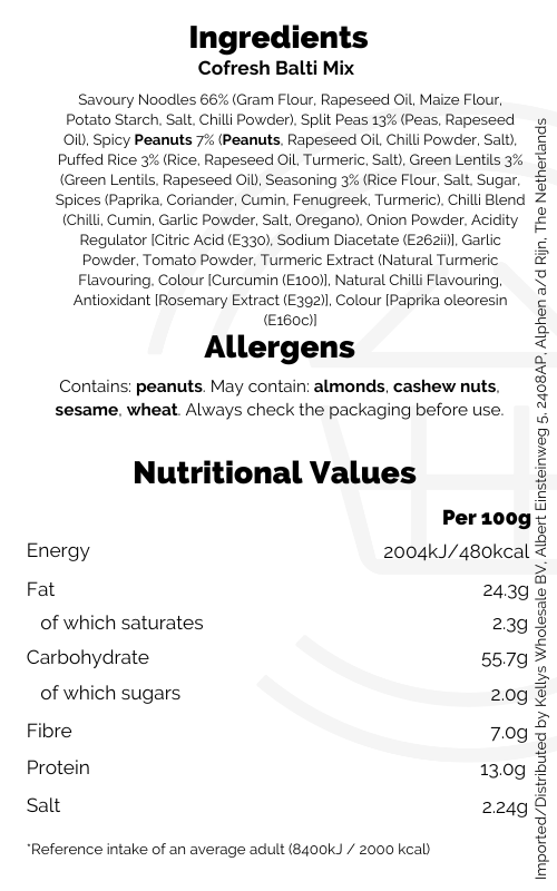 Cofresh | Balti Mix 200g | Indiaanse snacks - Kellys Expat Shopping