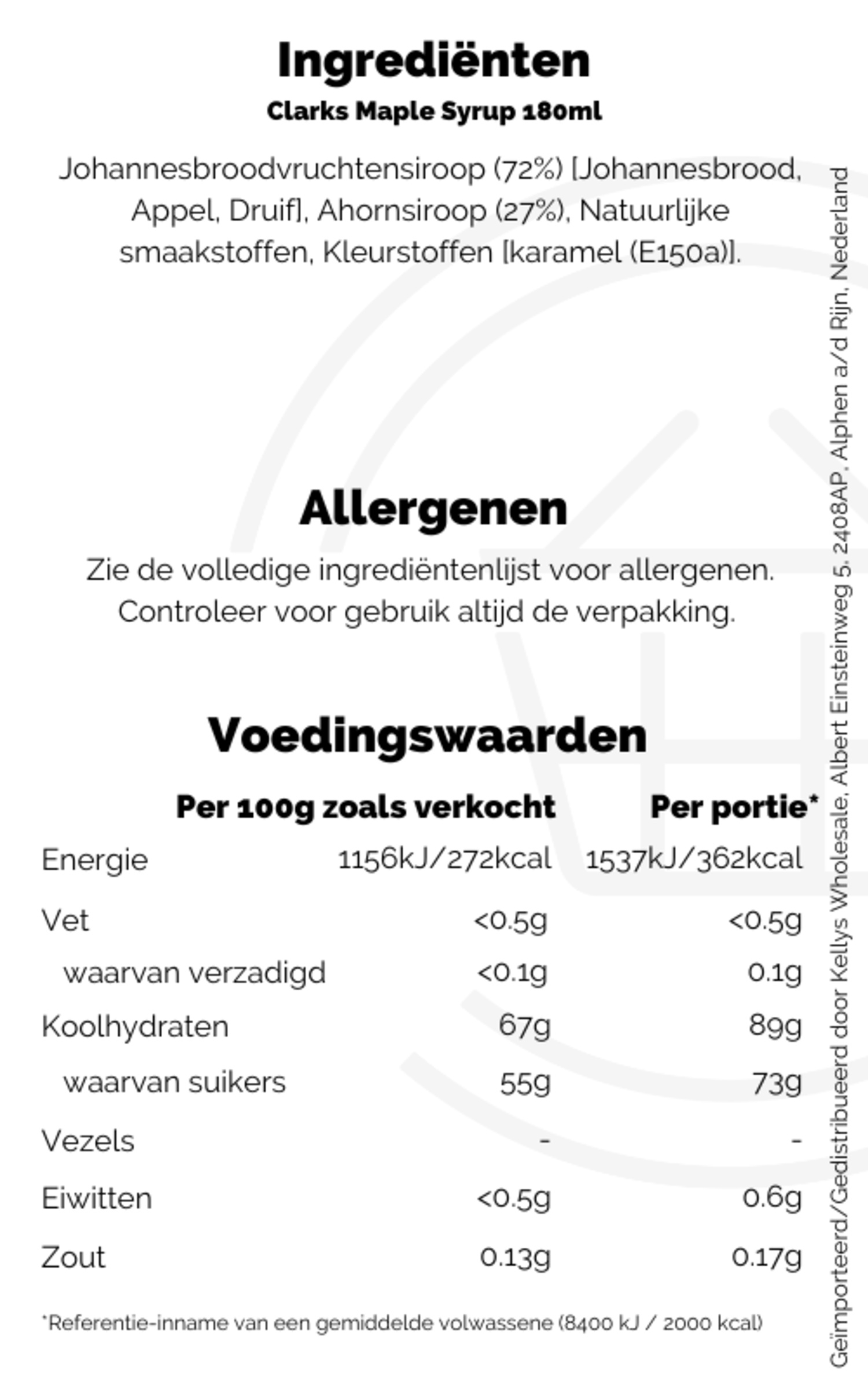 Clarks | Original Maple Syrup 180ml | Syrup - Kellys Expat Shopping