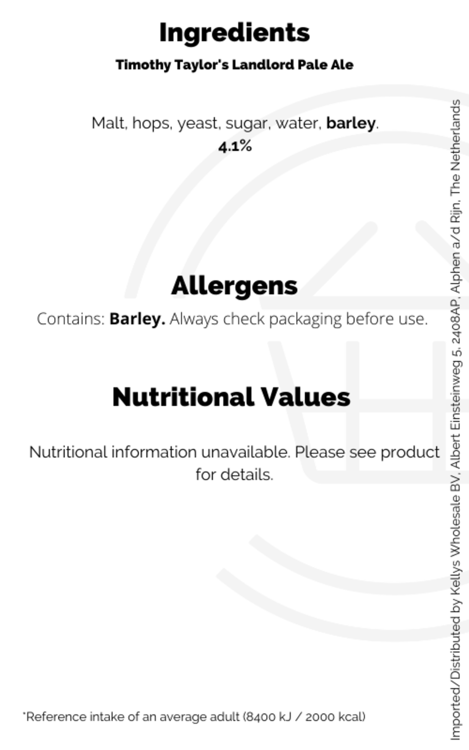 Timothy Taylor's Landlord Ale 500ml | Brits Bier & Cider | Nederland ...