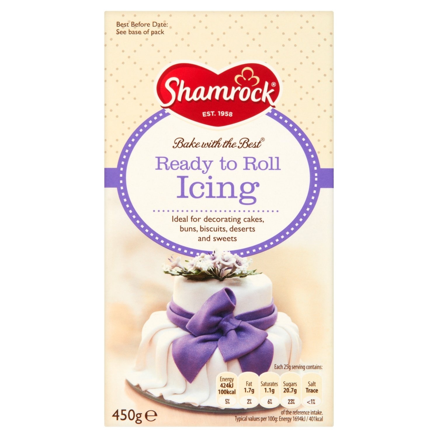 Shamrock Ready to Roll Icing 12x450g | British Baking ingredients ...