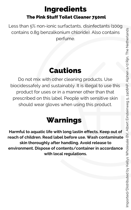 The Pink Stuff Toilet Cleaner 750ml - Kellys Expat Shopping