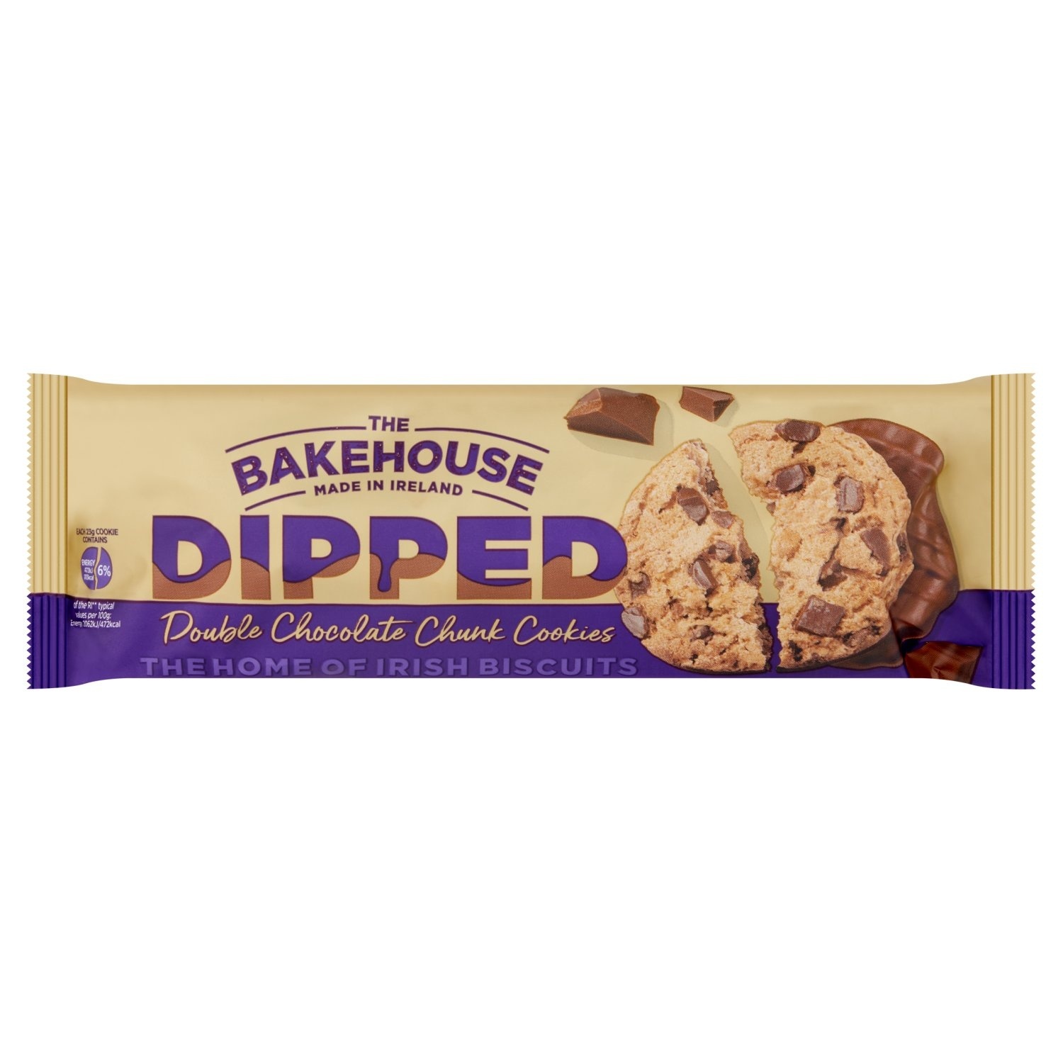 Bakehouse Dipped Double Chocolate Cookies 230g - Kellys Expat Shopping