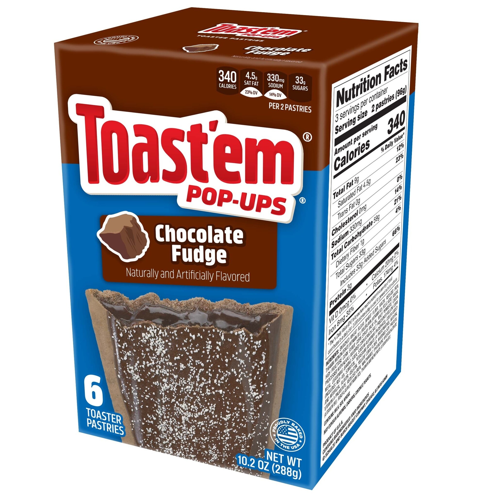 Toast'em Pop-Ups Frosted Chocolate Fudge 288g - Kellys Expat Shopping