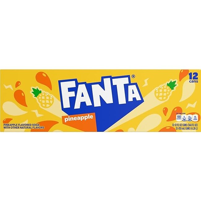 Fanta Pineapple 12 pack - Kellys Expat Shopping