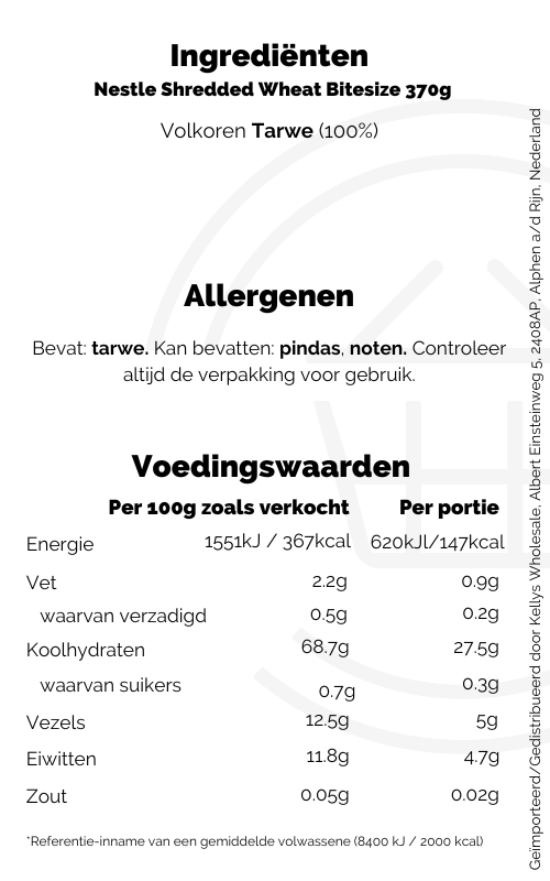 Nestle Shredded Wheat Bitesize 370g | British Breakfast Cereal - Kellys ...