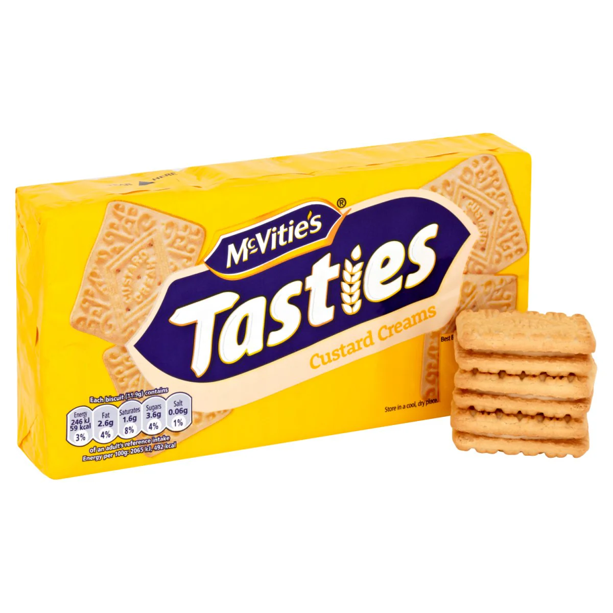 McVities Tasties Custard Creams 300g - Kellys Expat Shopping