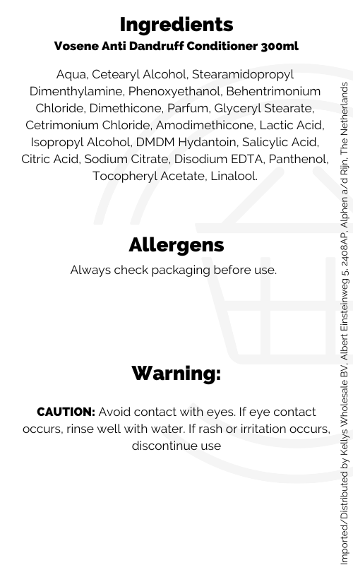 Vosene Anti Dandruff Conditioner 300ml - Kellys Expat Shopping