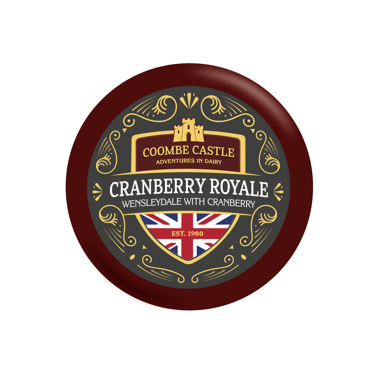 Coombe Castle Cranberry Royale 150g | Britse Kaas - Kellys Expat Shopping