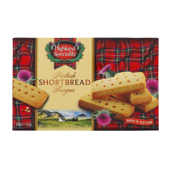 Highland Specialty Scottish Shortbread Fingers 230g - Kellys Expat Shopping