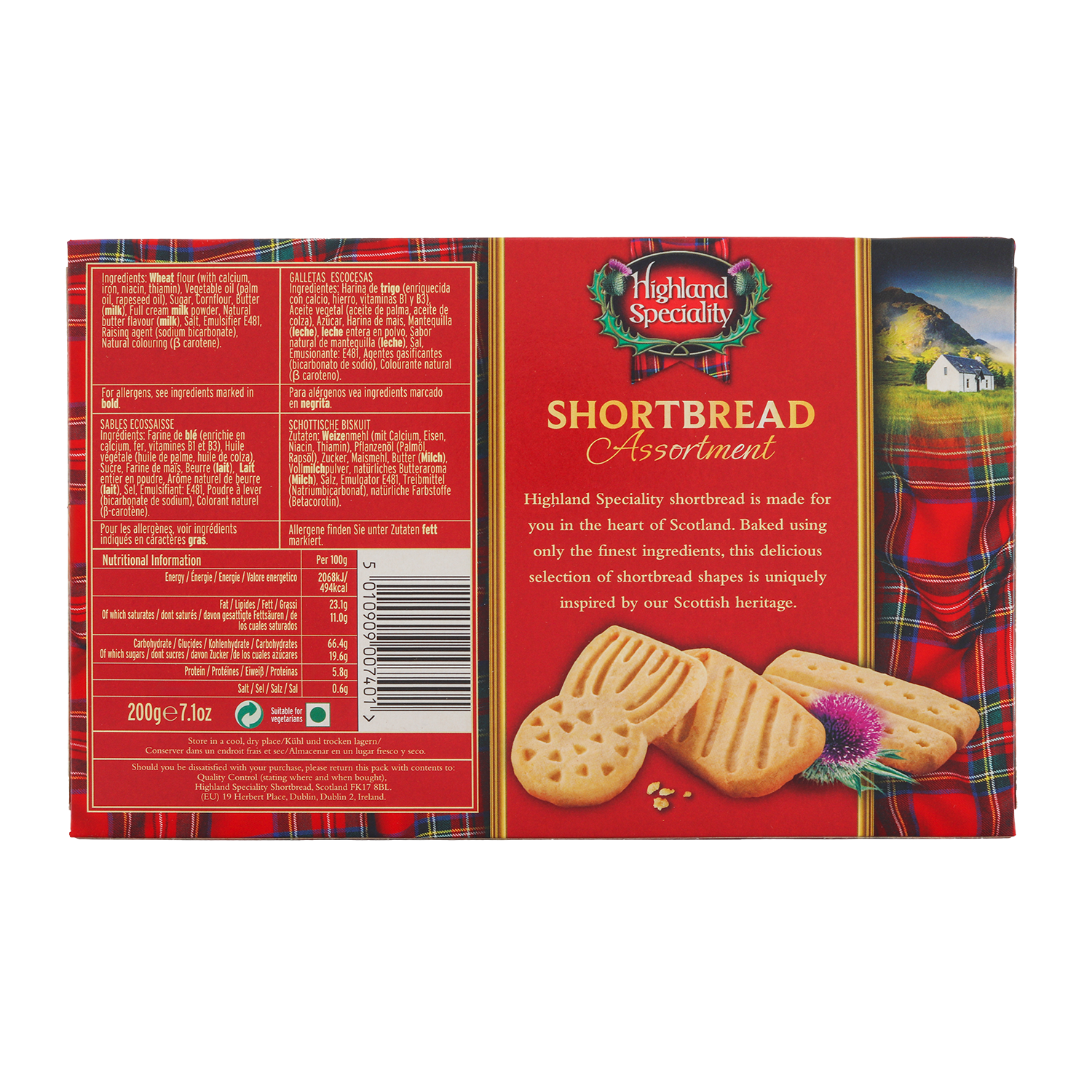 Highland Specialty Shortbread Assortment 200g - Kellys Expat Shopping
